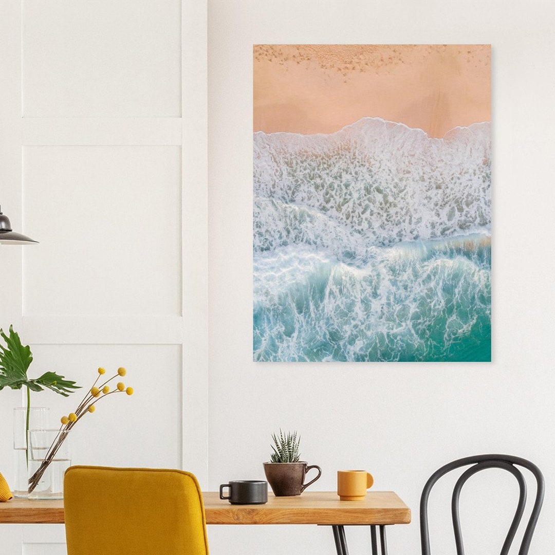 Immerse Your Space in Serenity: Captivating Ocean Tide Wall Art for a ...