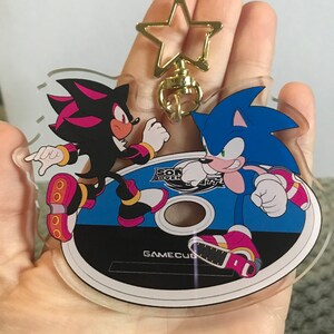 SA2 Sonic & Shadow 3" Clear Acrylic Charm - Etsy