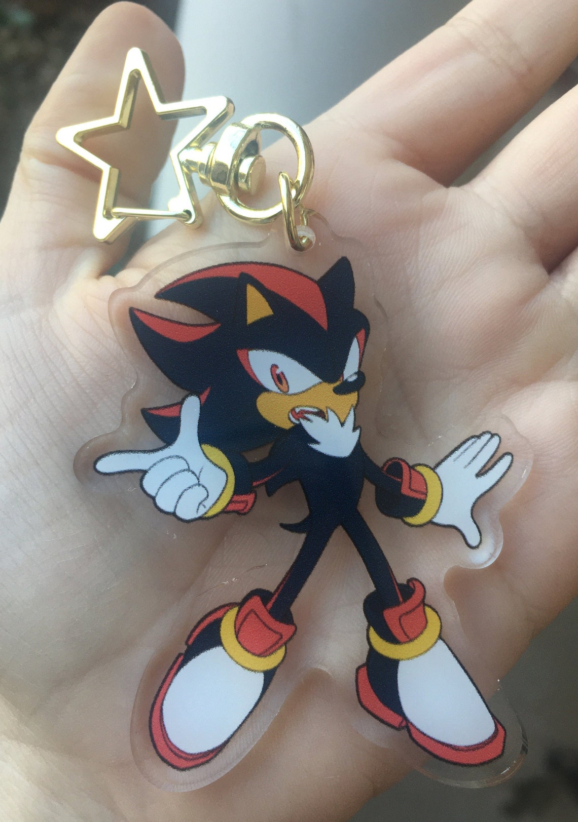 Shadow the Hedgehog 2.5 Acrylic Charm - Etsy