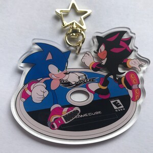 SA2 Sonic & Shadow 3" Clear Acrylic Charm - Etsy