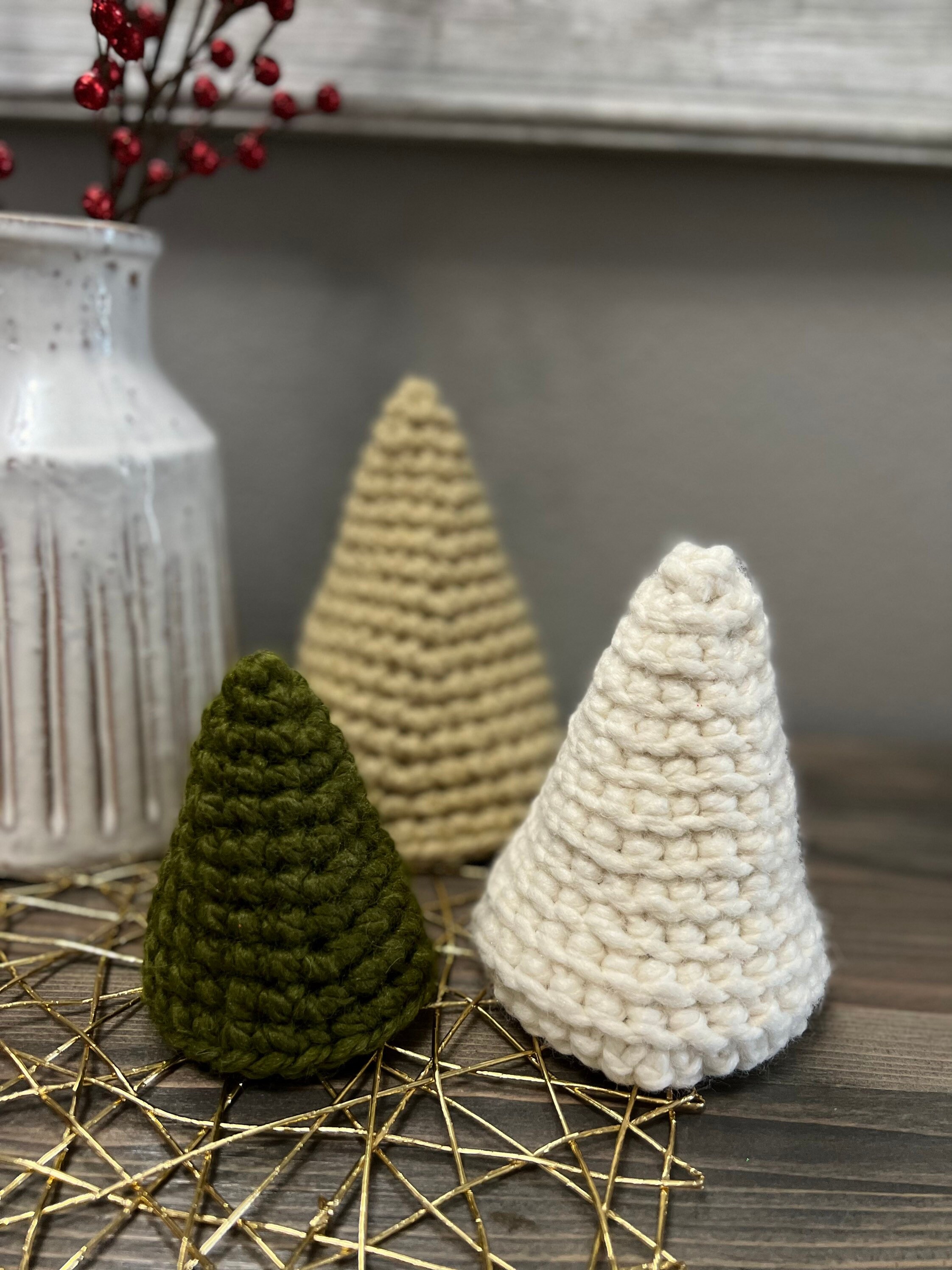 CROCHET PATTERN* Tiered Crochet Evergreen Trees- Reversible - Etsy