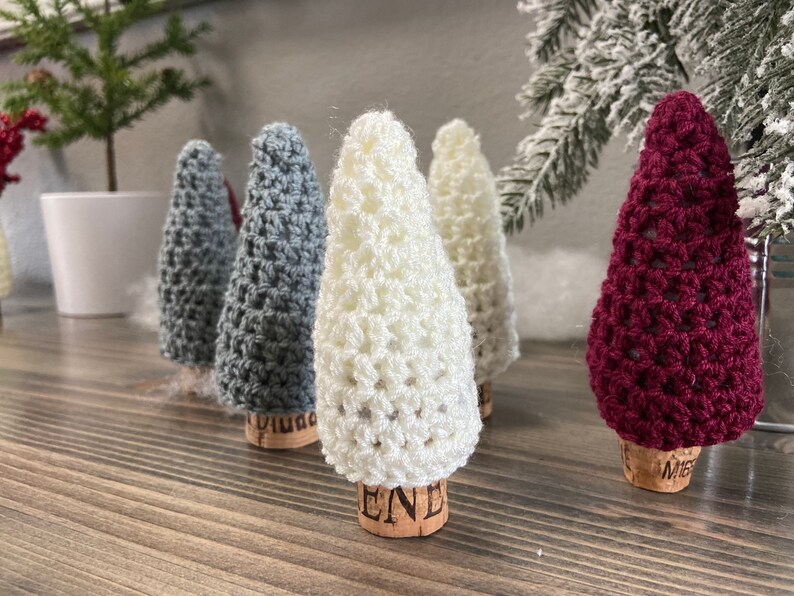 Farmhouse Mini Crochet Christmas Tree | Etsy