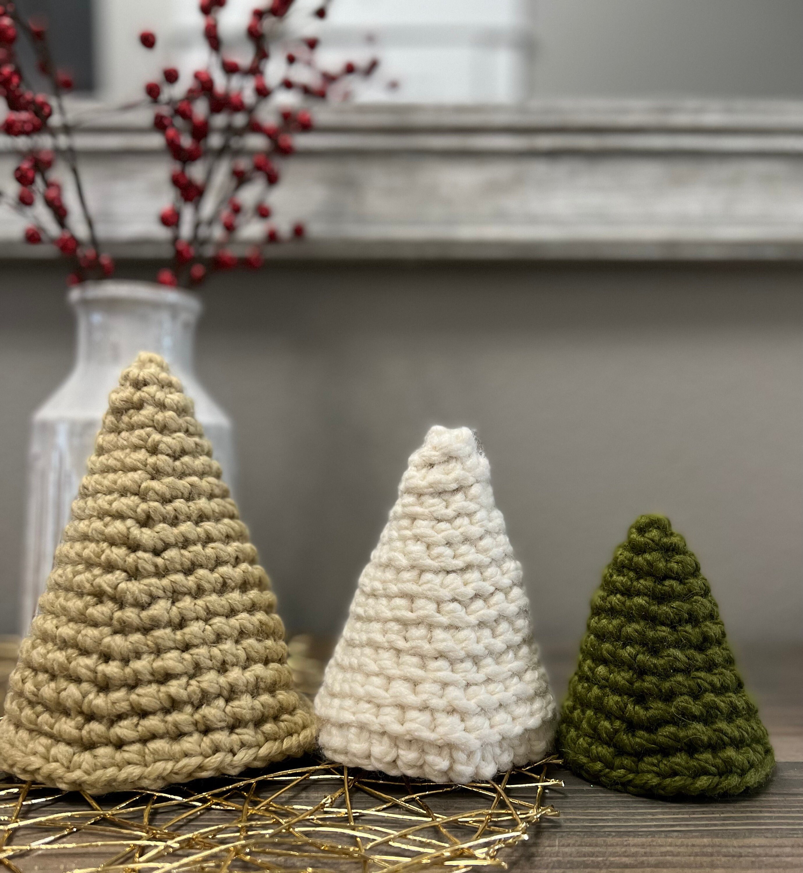 CROCHET PATTERN* Tiered Crochet Evergreen Trees- Reversible - Etsy
