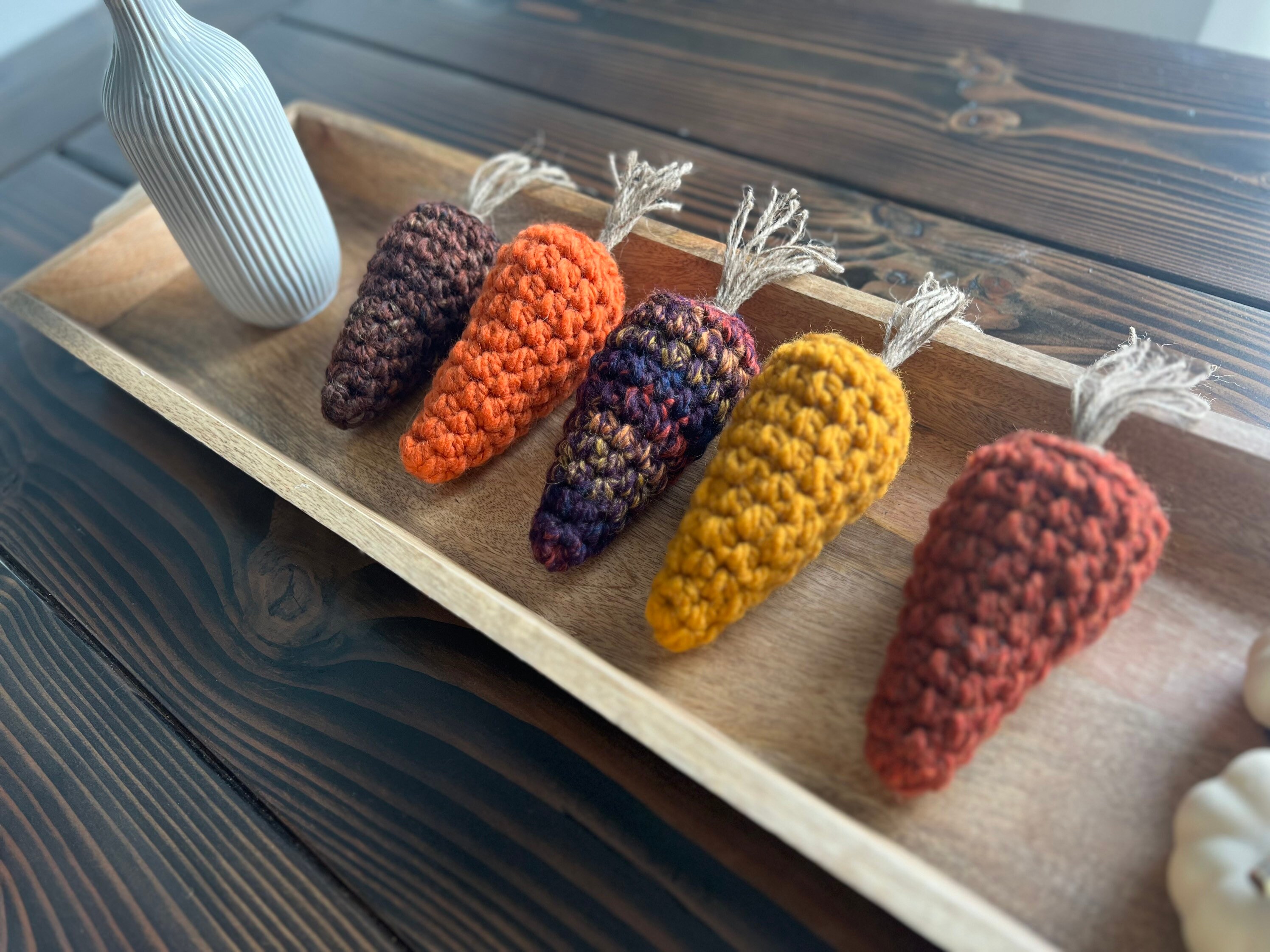 Farmhouse Crochet Indian Corn Fall Farmhouse Decor Autumn - Etsy