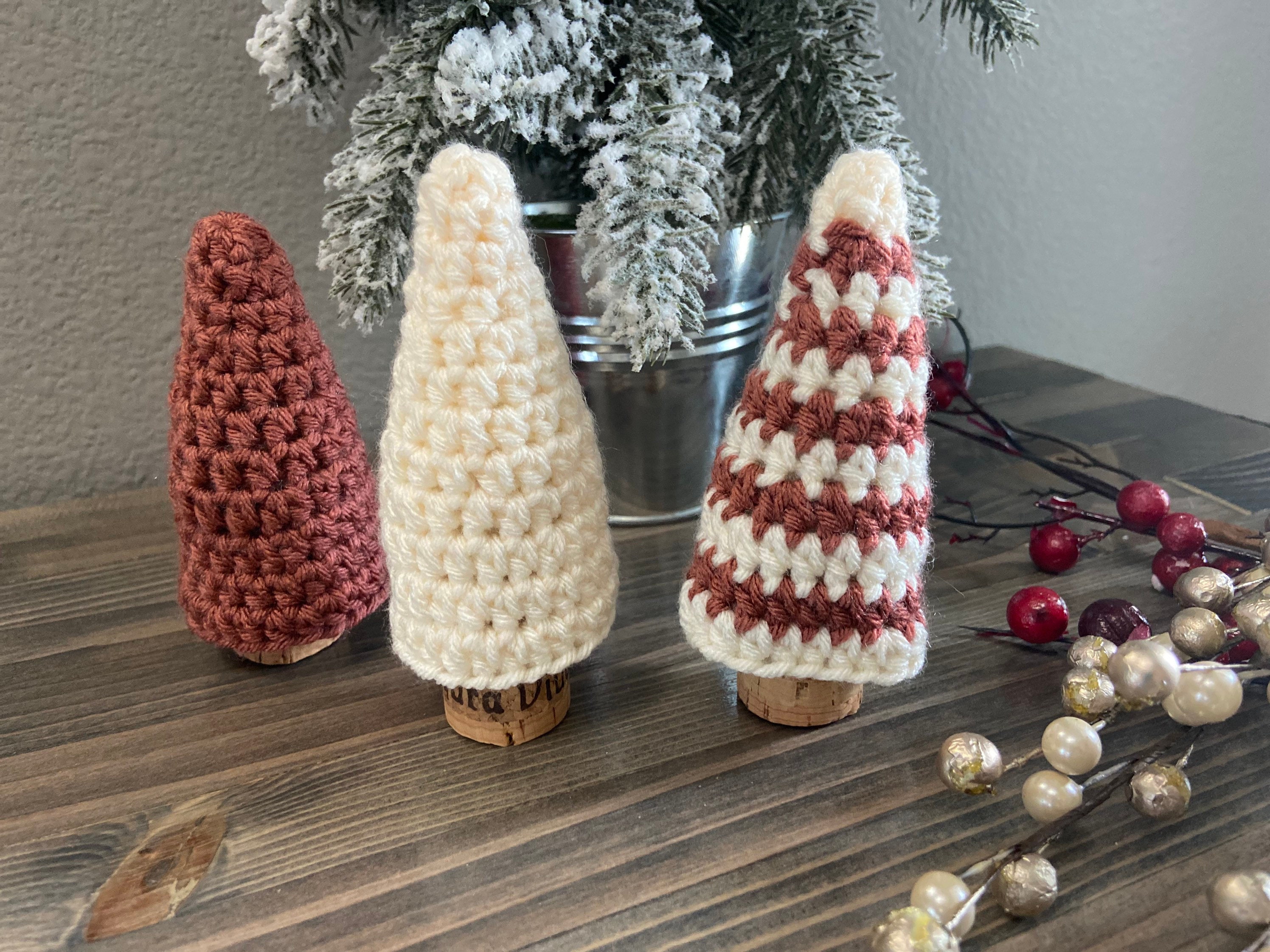 Farmhouse Mini Crochet Christmas Tree | Etsy