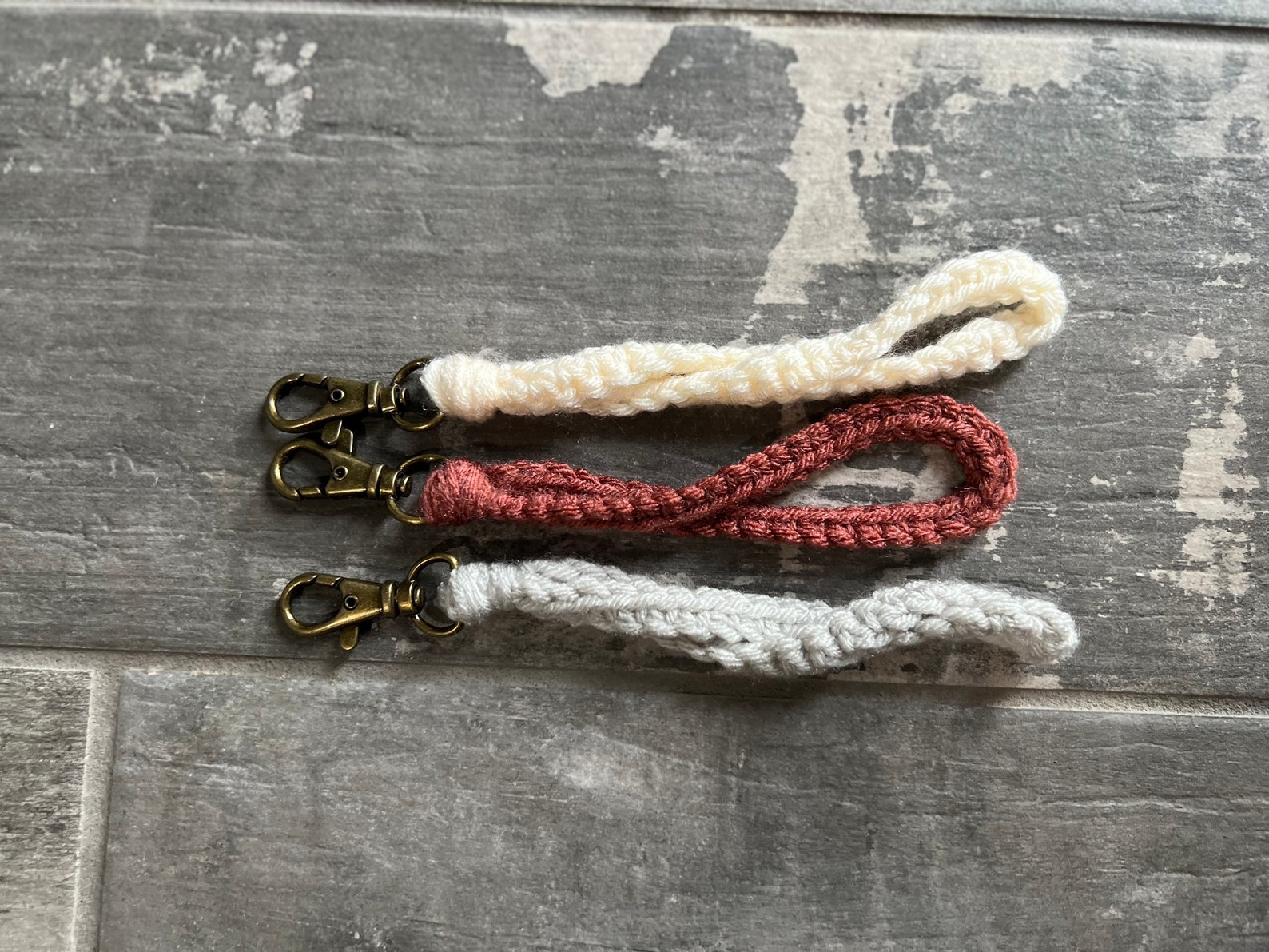 Crochet Wristlet Keychain Lanyard Wristlet Crochet Keychain - Etsy