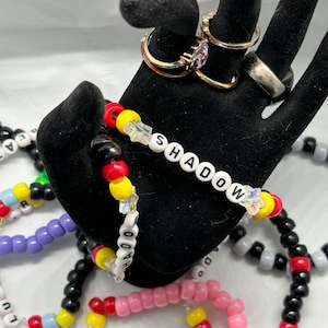 Shadow the Hedgehog Bracelet - Etsy