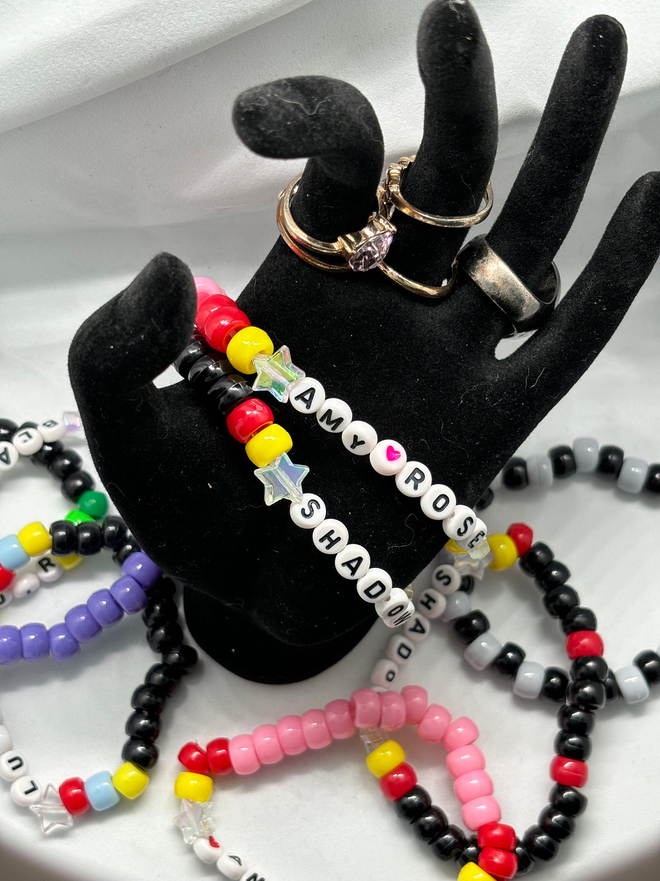 Shadow the Hedgehog Bracelet - Etsy