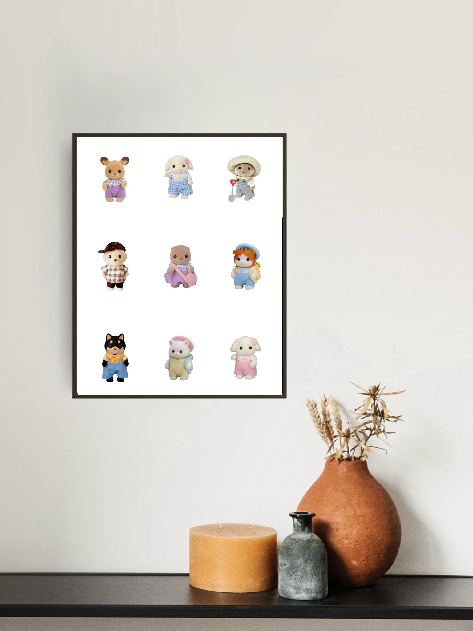 Calico Critters Coquette Doll Print Poster Wall Art - Etsy