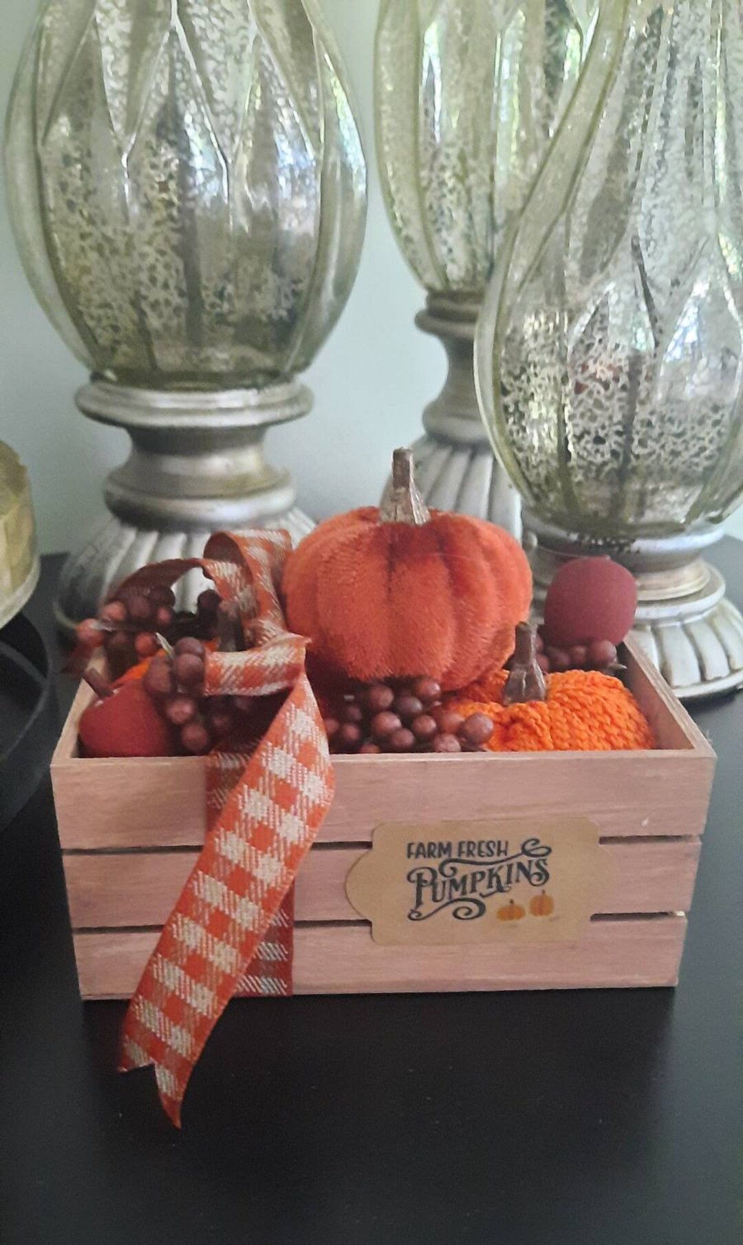 Pumpkin Crate, Pumpkin Tiered Tray Decor, Halloween Decor, Farmhouse ...