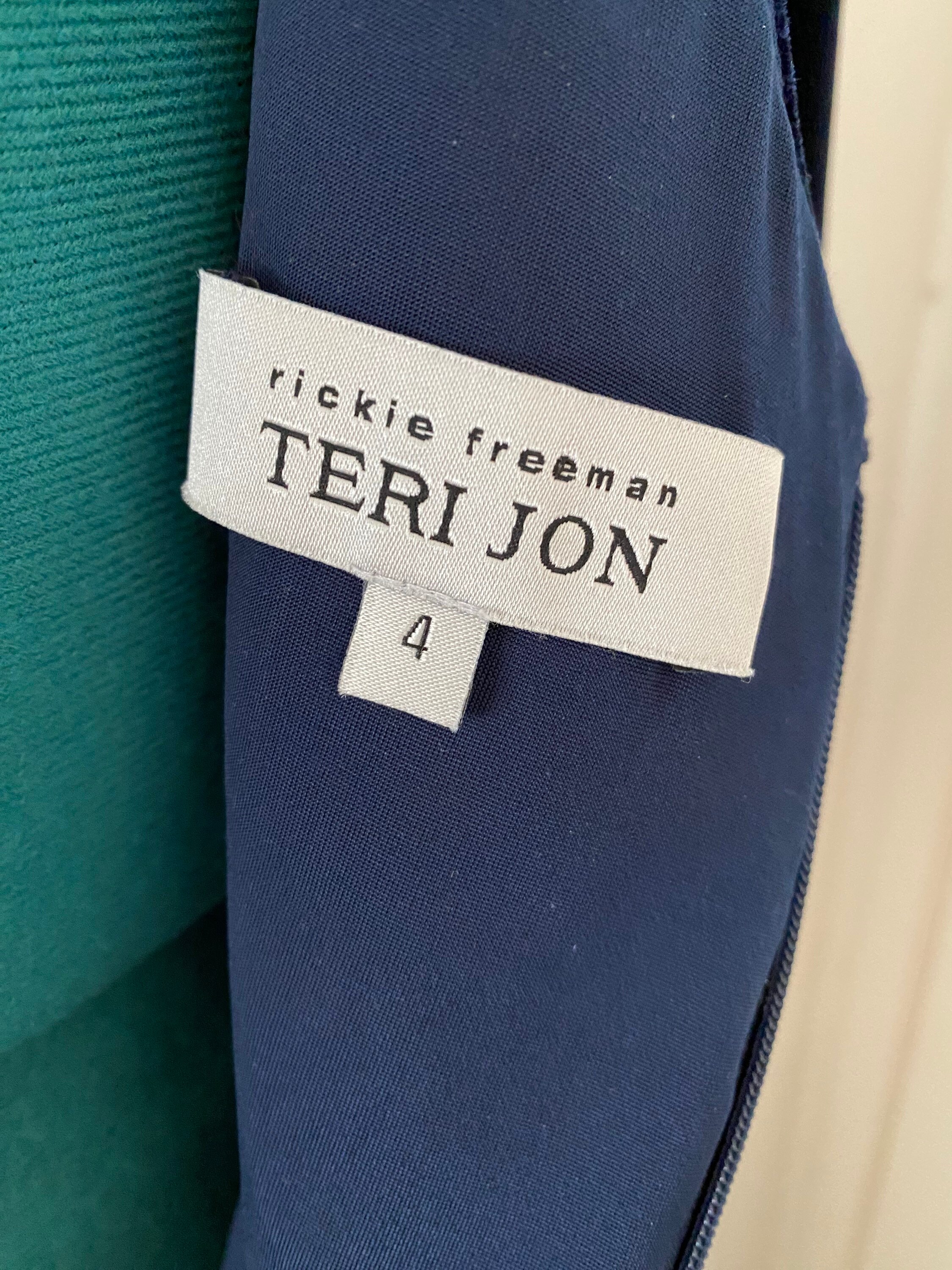 RICKI Freeman//teri Jon Formal Gown//velvet Navy Dark Blue Dress//prom ...