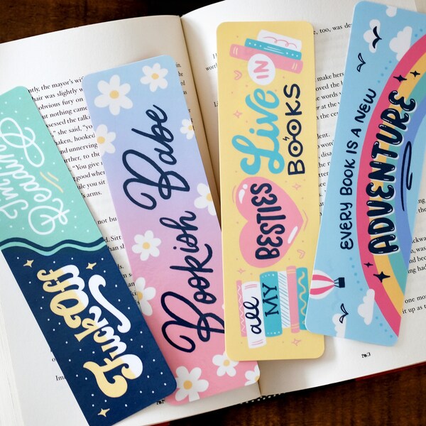 Illustrated Bookmark - Etsy