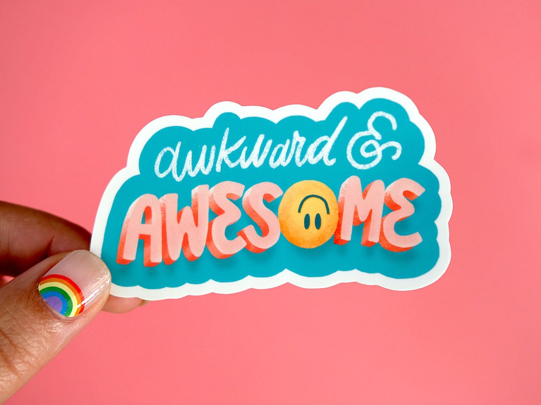 Awkward Sticker for Introverts | Social Anxiety Sticker | Awesome ...