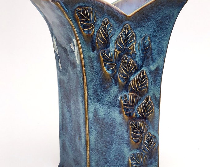 Handmade Ceramic Slab Vase - Etsy