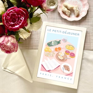 Le Petit-dejeuner, French Breakfast Art Print, French Art, Kitchen ...