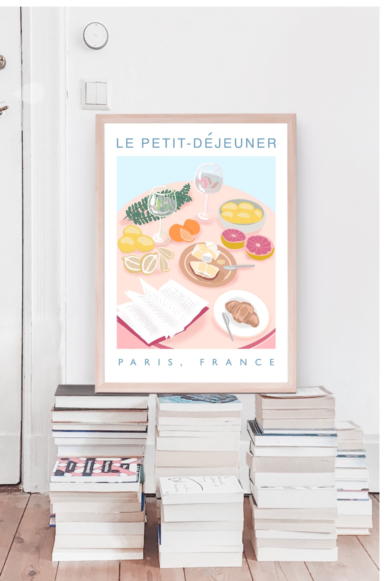 Le Petit-dejeuner French Breakfast Art Print French Art - Etsy UK