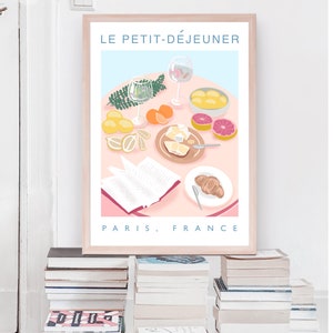 Le Petit-dejeuner, French Breakfast Art Print, French Art, Kitchen ...