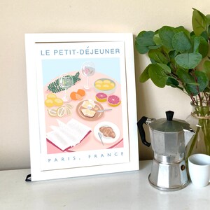 Le Petit-dejeuner, French Breakfast Art Print, French Art, Kitchen ...