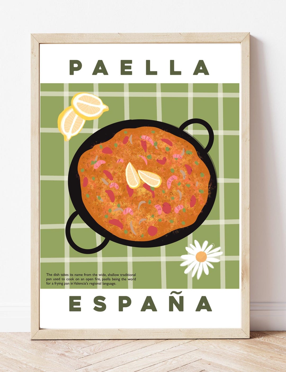Spanish Paella Art Print: Colorful Kitchen Decor - Etsy