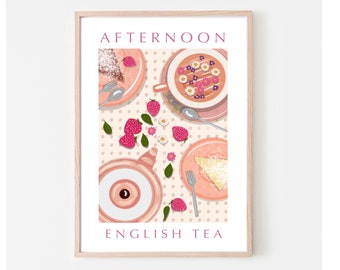 Afternoon Tea Art | Etsy