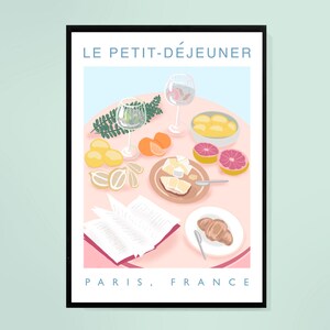 Le Petit-dejeuner French Breakfast Art Print French Art | Etsy UK