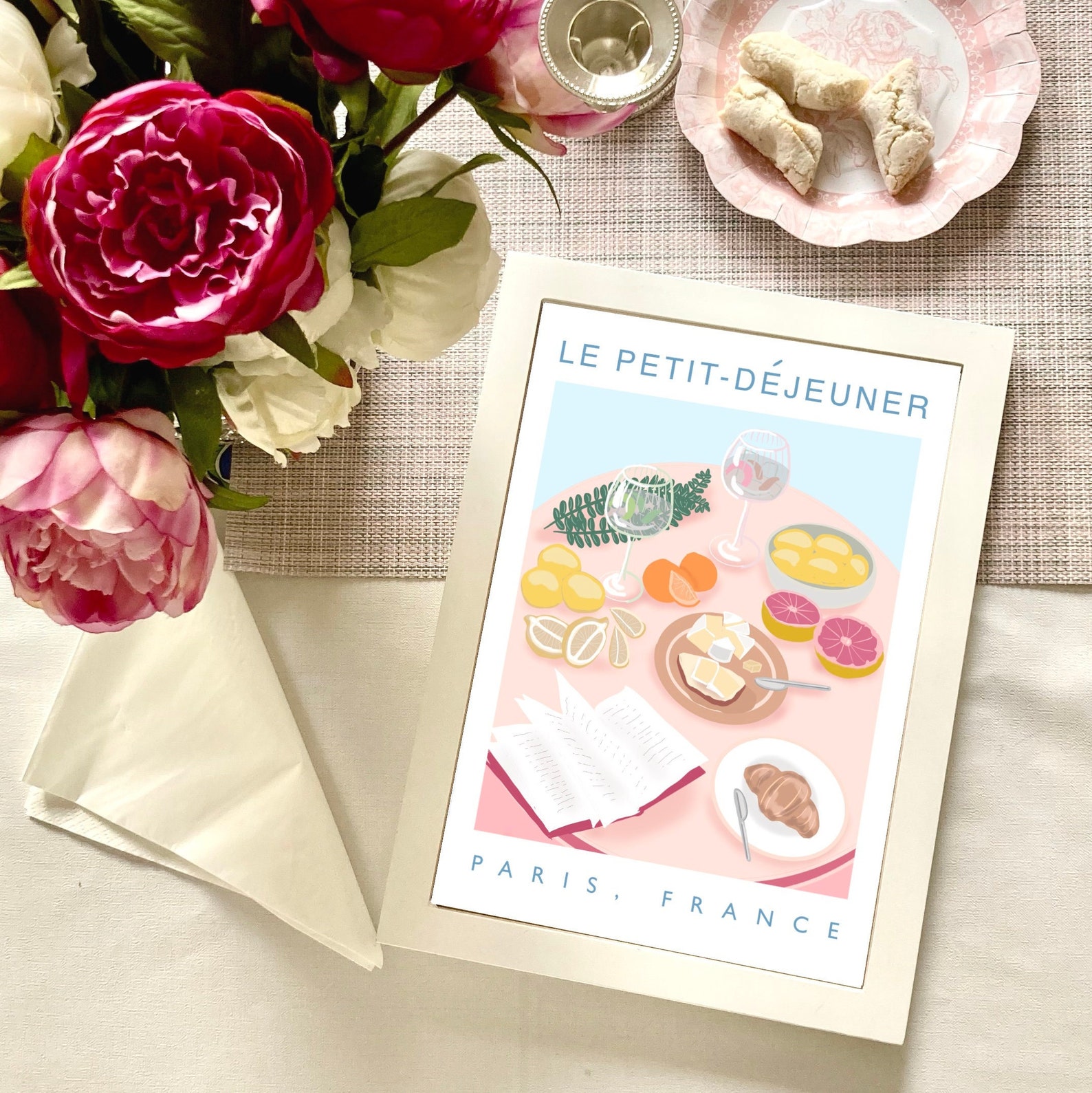 Le Petit-dejeuner French Breakfast Art Print French Art - Etsy UK
