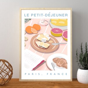 Digital Download of Petit Dejeuner, French Breakfast, Printable ...