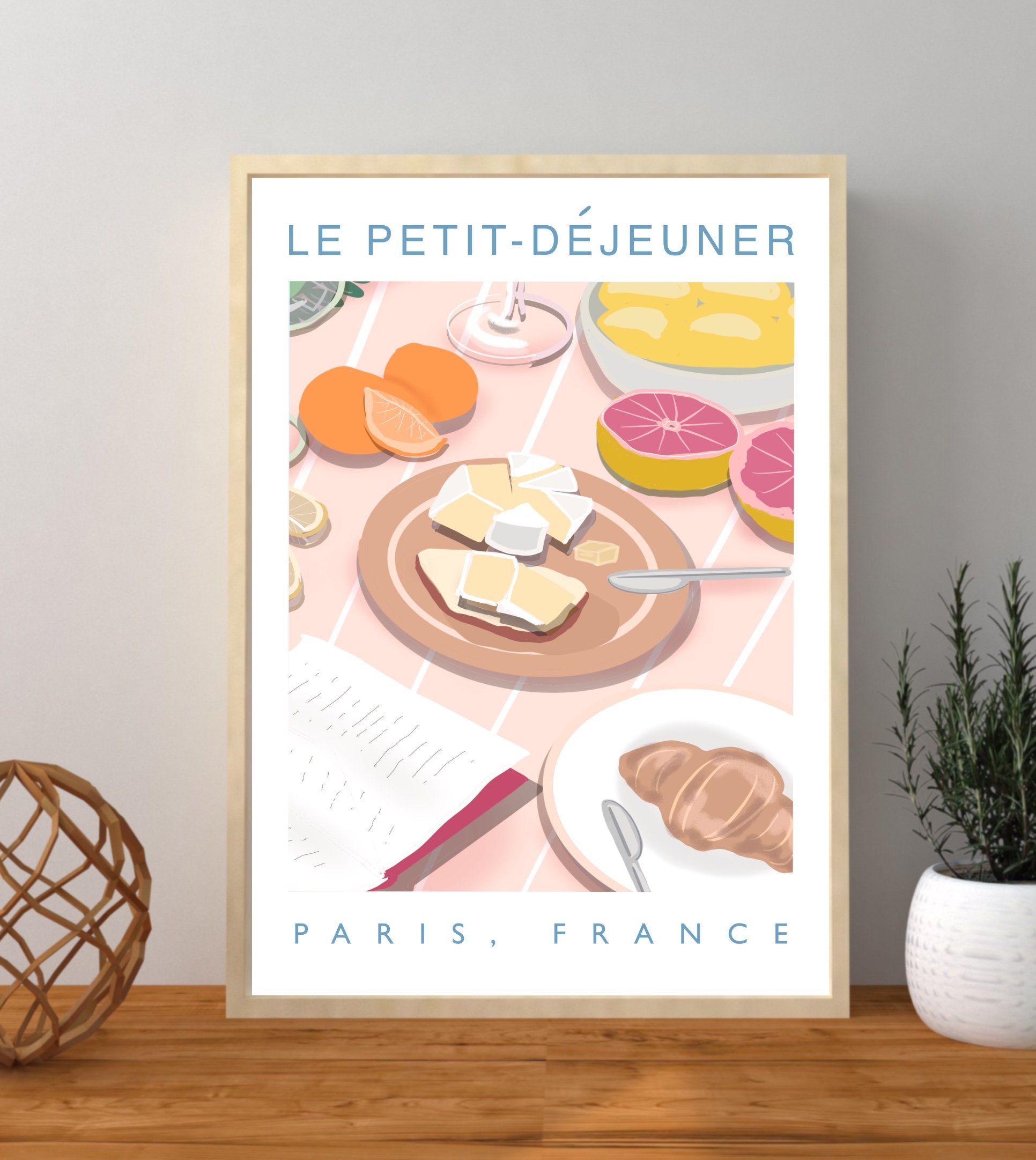 Digital Download of Petit Dejeuner, French Breakfast, Printable ...