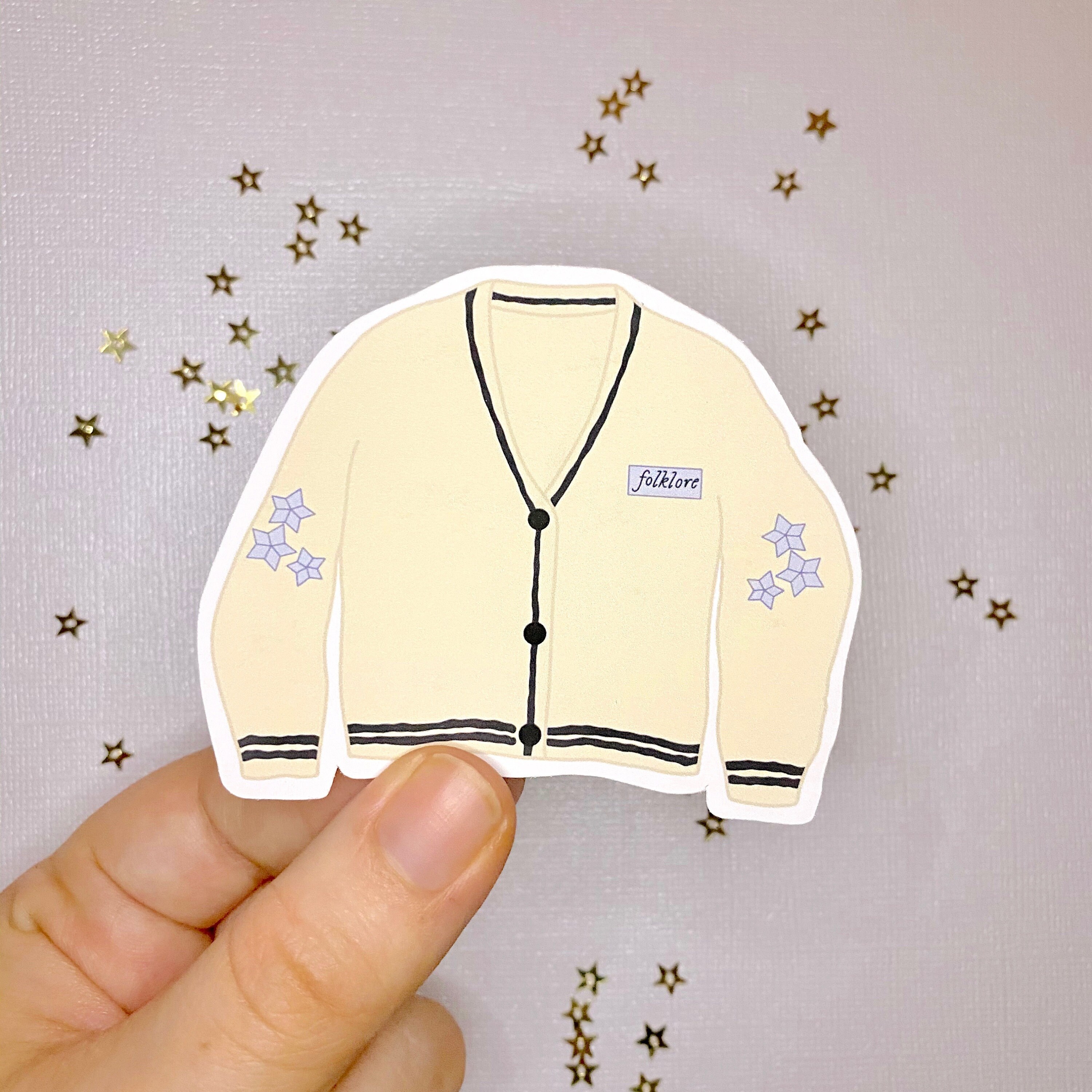 Taylor Swift Cardigan Sticker Folklore Sticker Hydroflask | Etsy