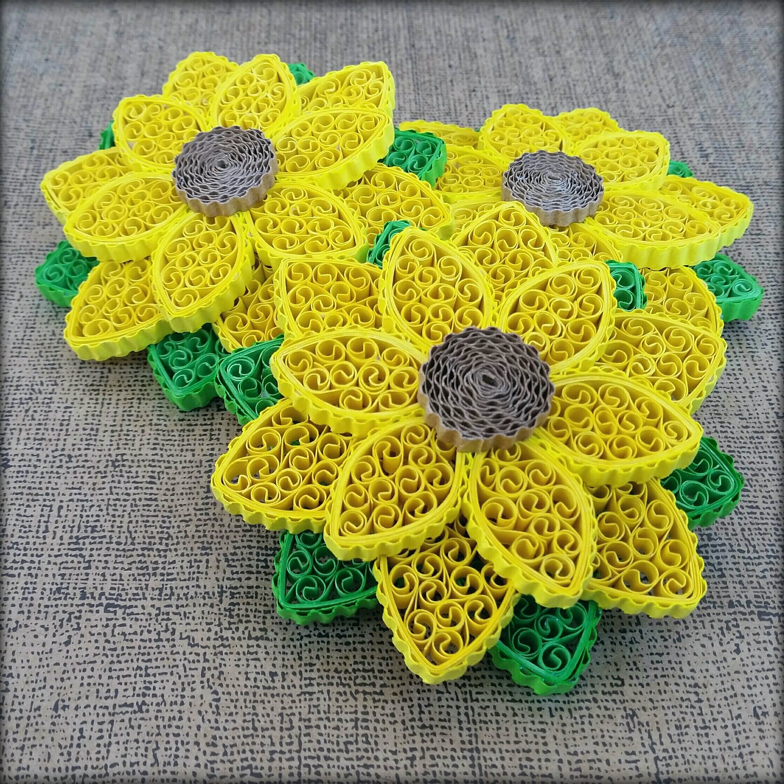 Quilled Sunflower Ornament Sunflower Decor Sunflower Wall | Etsy