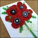 Quilled Poppy Flower Bouquet Framed Quilling Wall Art First Anniversary ...