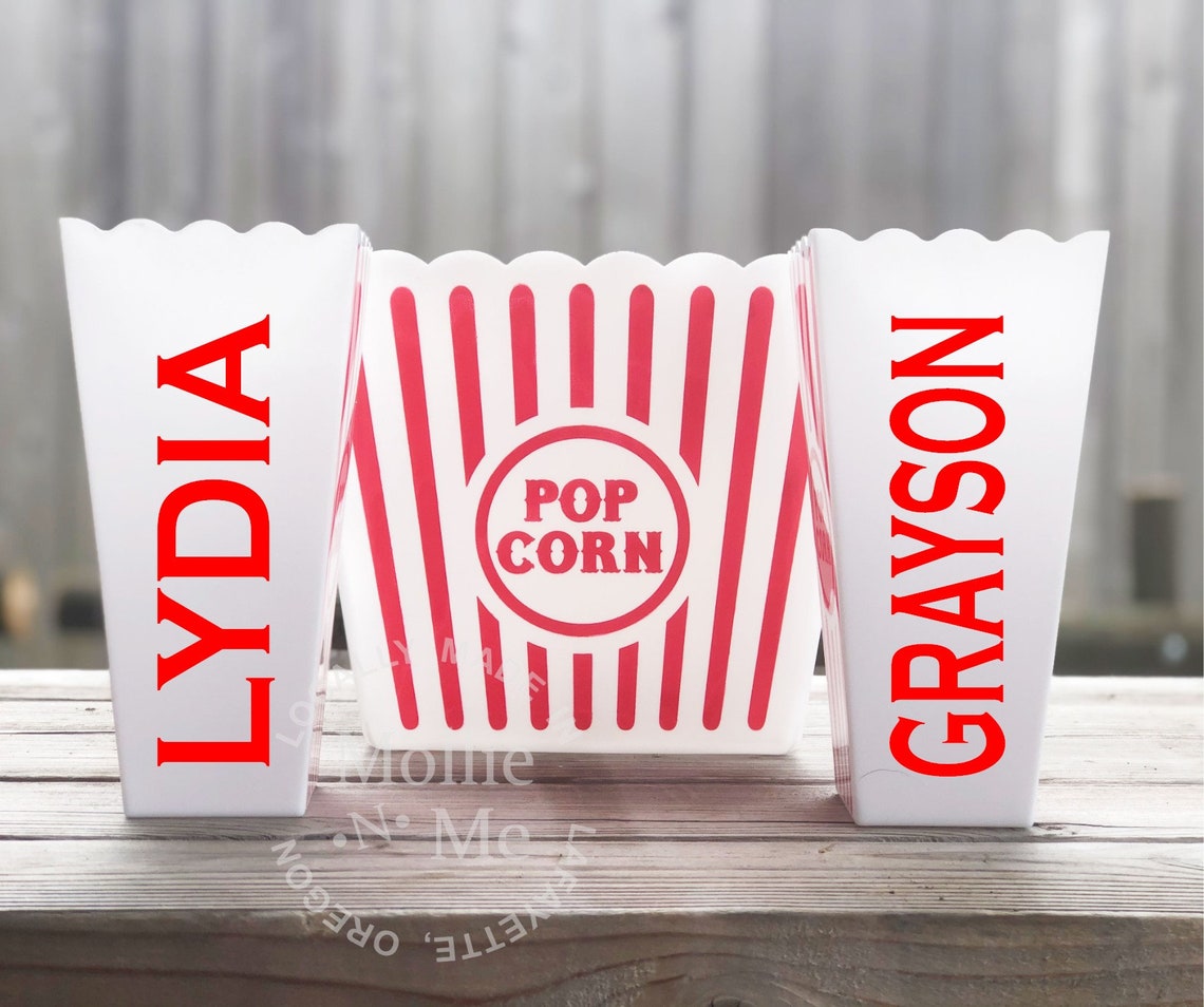 Personalized Popcorn Tub Birthday Party Theme Popcorn | Etsy