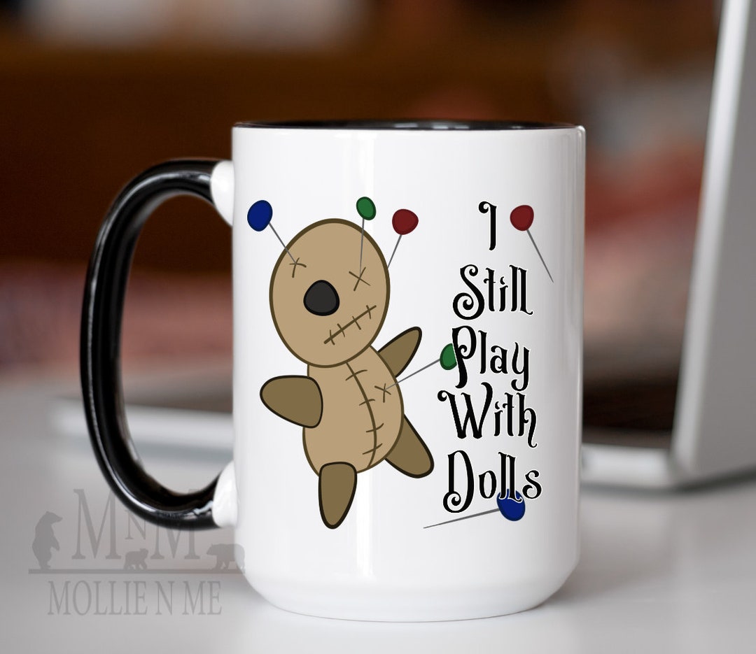 Creepy Voodoo Doll Coffee Mug - Gothic Witchcraft Ceramic Mug - Etsy