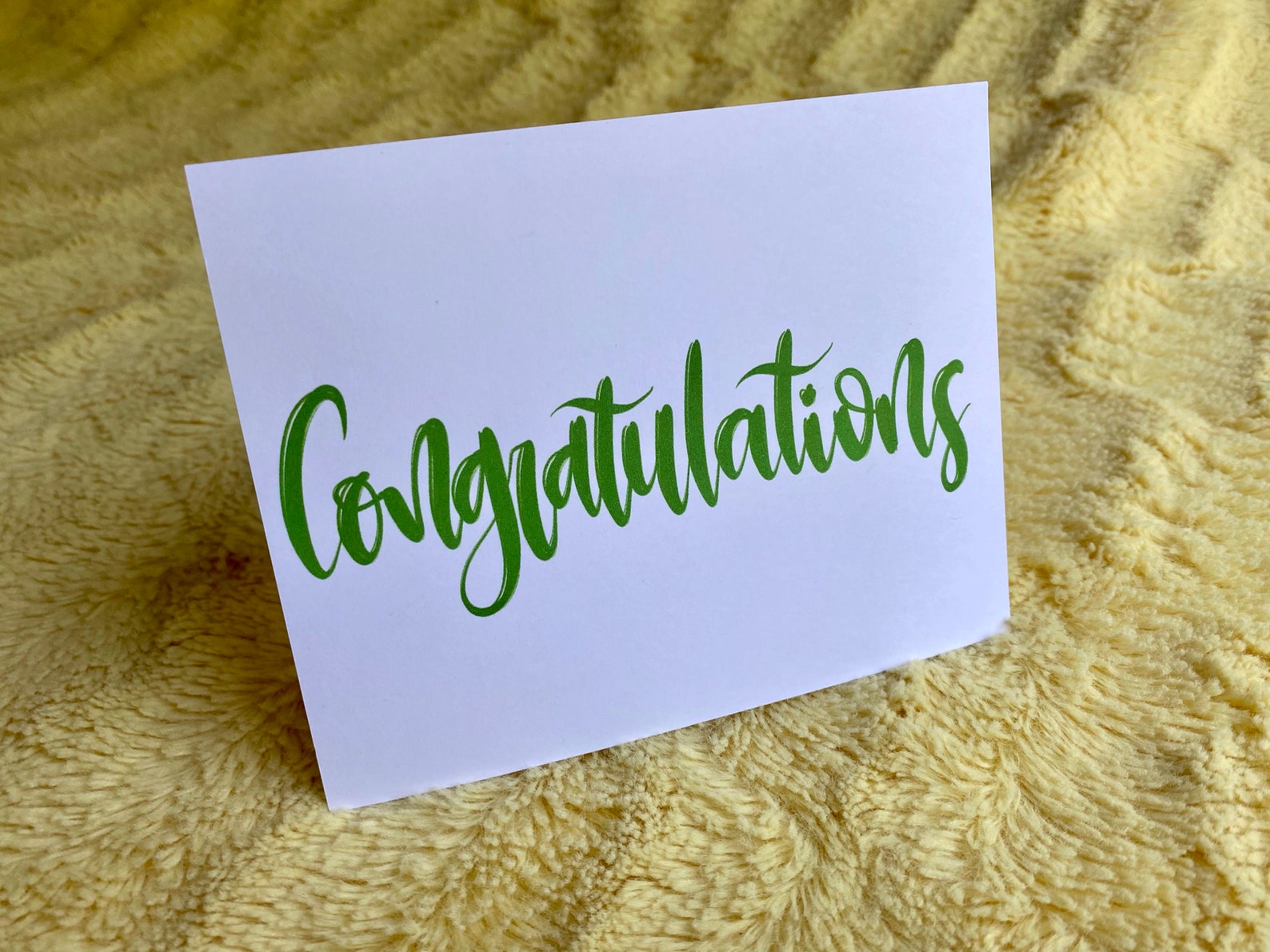 Calligraphy congratulations Greeting Card - Etsy