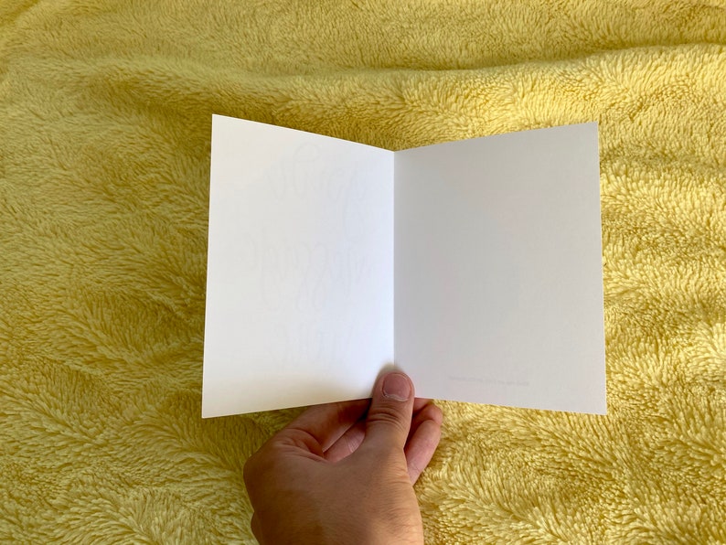 Colorful happy Birthday Greeting Card yellow - Etsy