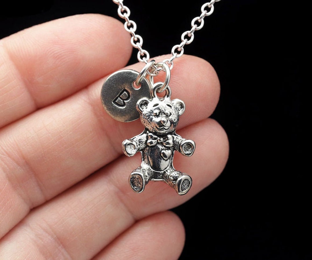 Teddy Bear Necklace, Love Teddy, Toy Bear Necklace, Teddybear Jewelry ...