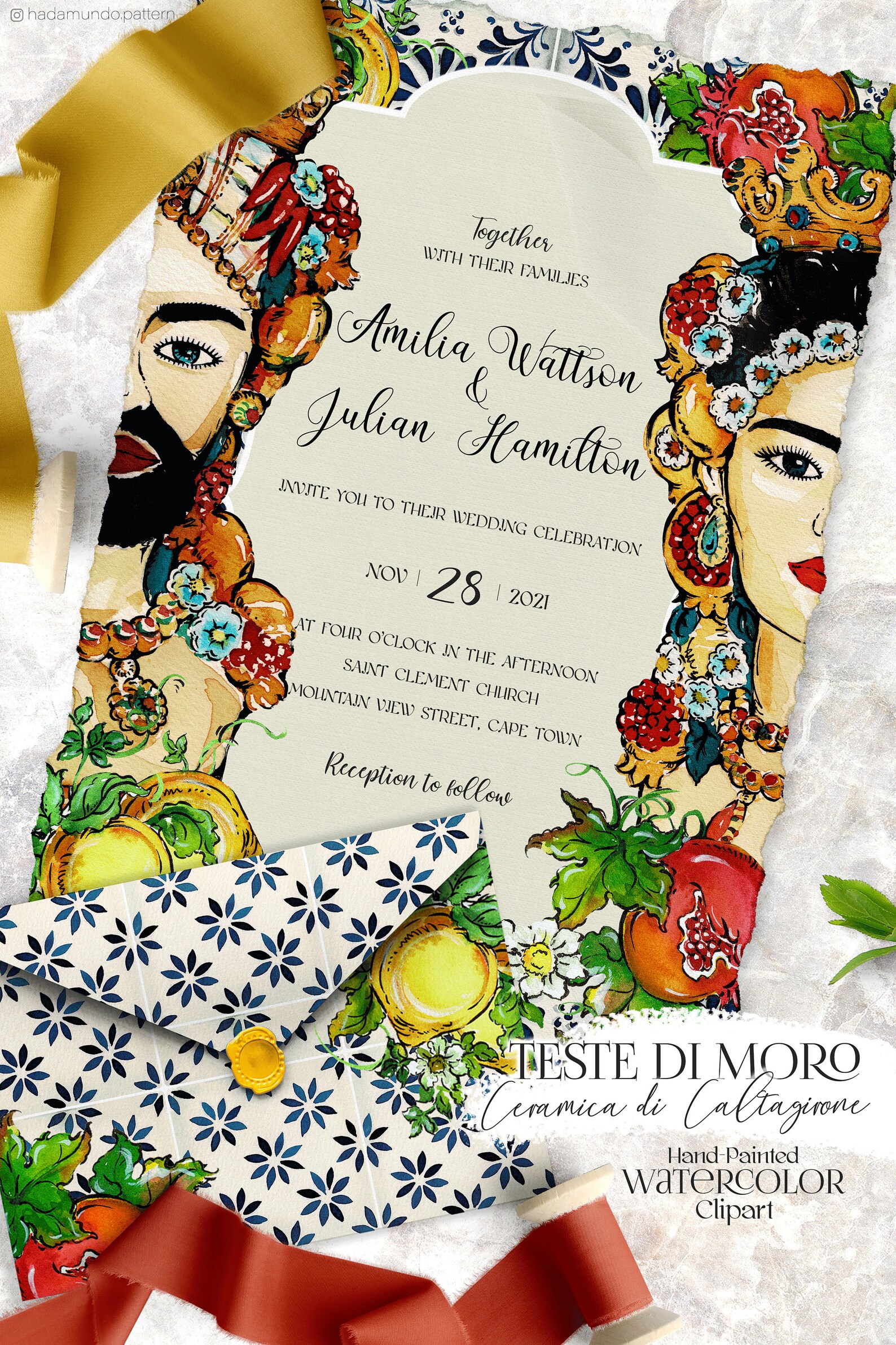 Testa Di Moro, Italian Tile PNG, Mediterranean Tile, Sicily, Spanish ...