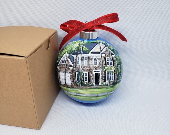 Hand Painted Clear Glass Ornament 3, Personalized Holiday Ornaments ...