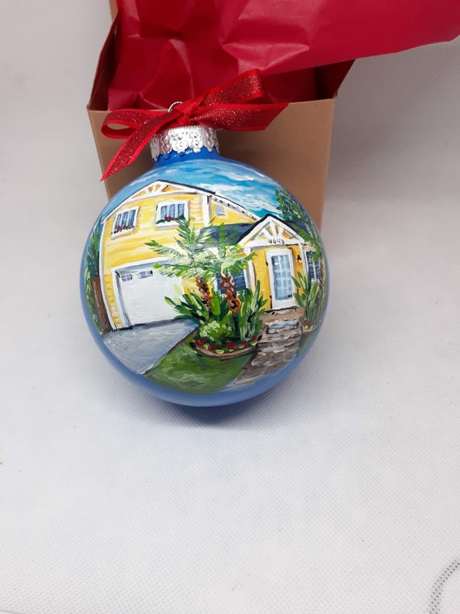 Christmas Custom Hand Painted Ornament. Custom Ornaments. - Etsy