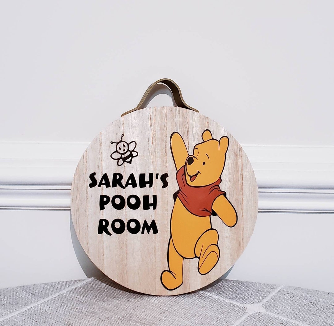 Pooh Name Sign Winnie the Pooh Pooh Personalized Wooden - Etsy