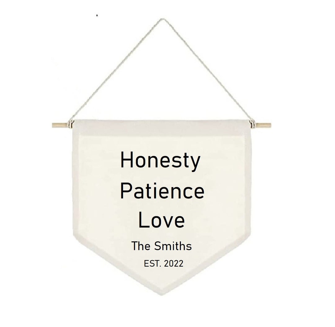 Customized Family Motto Sign, Family Value Sign, Wall Decor, Haning ...