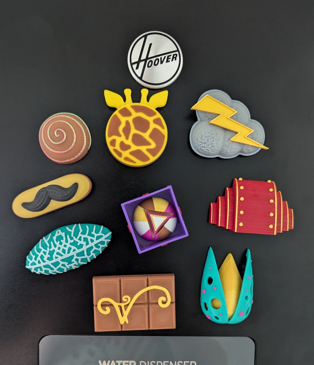 Wonka Chocolates 3d Printed Magnets - Etsy