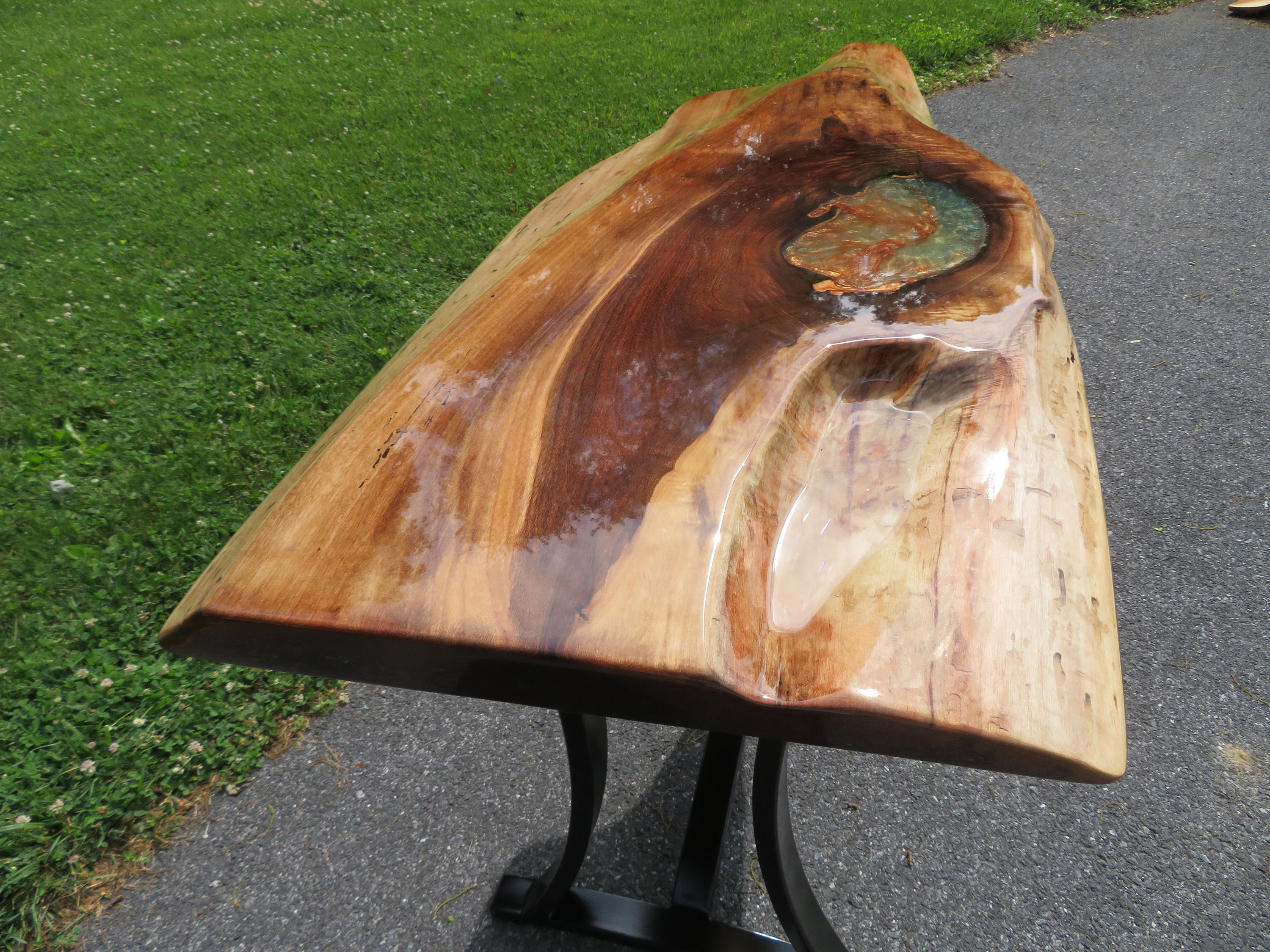 Live Edge Walnut Entryway Table / Foyer Table / Accent Table / Console ...