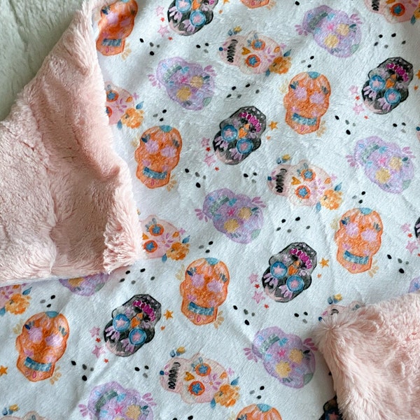 Sugar Skull Blanket - Etsy