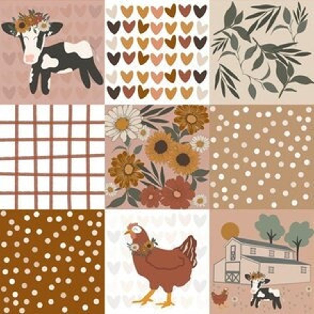 Boho Farm Crib Bedding, Western Cowgirl Crib, Minky Baby Blanket, Cow ...