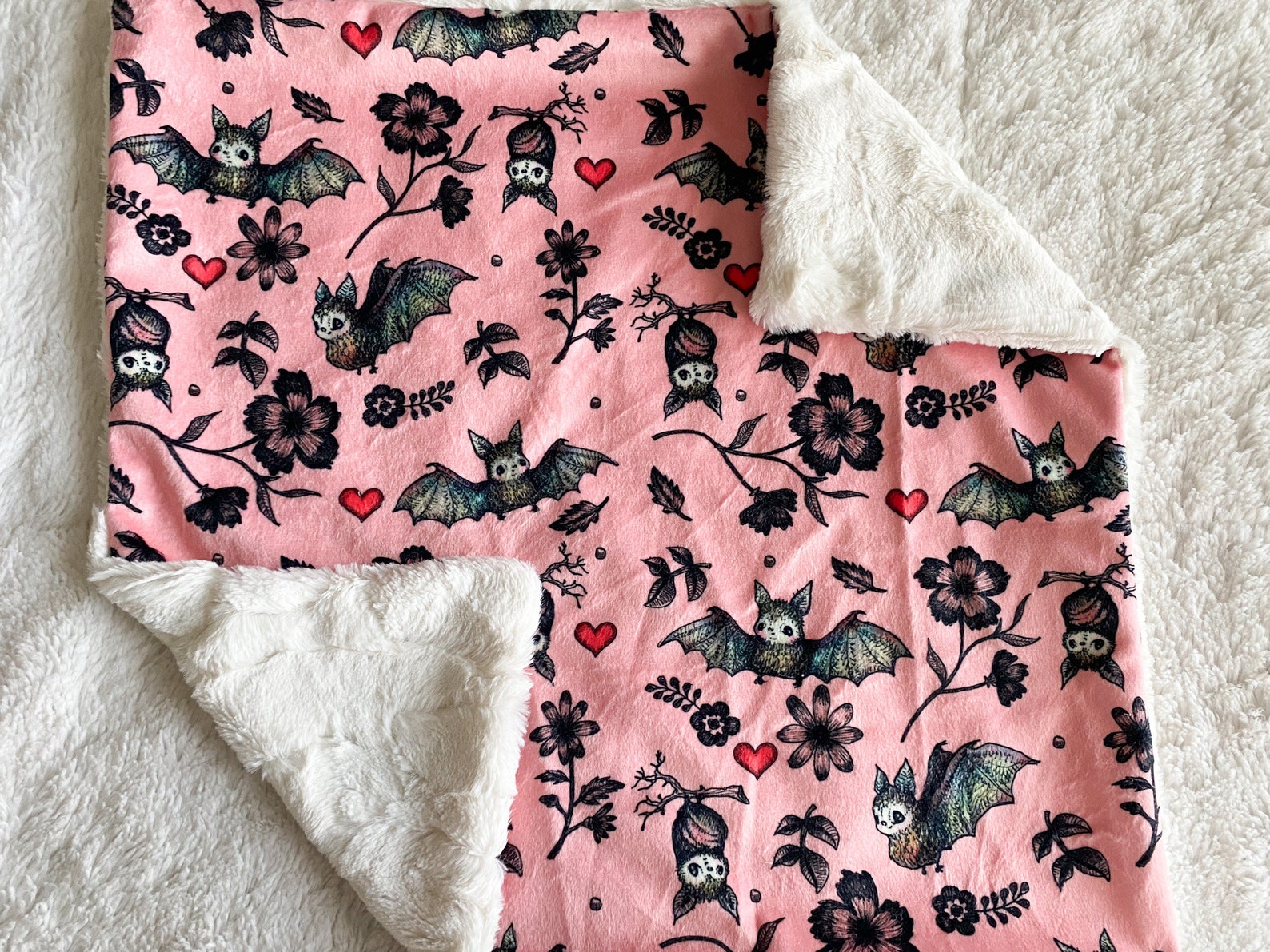 Halloween Baby Blanket, Baby Bat Crib Sheet, Swaddle, Gothic Girl Crib ...