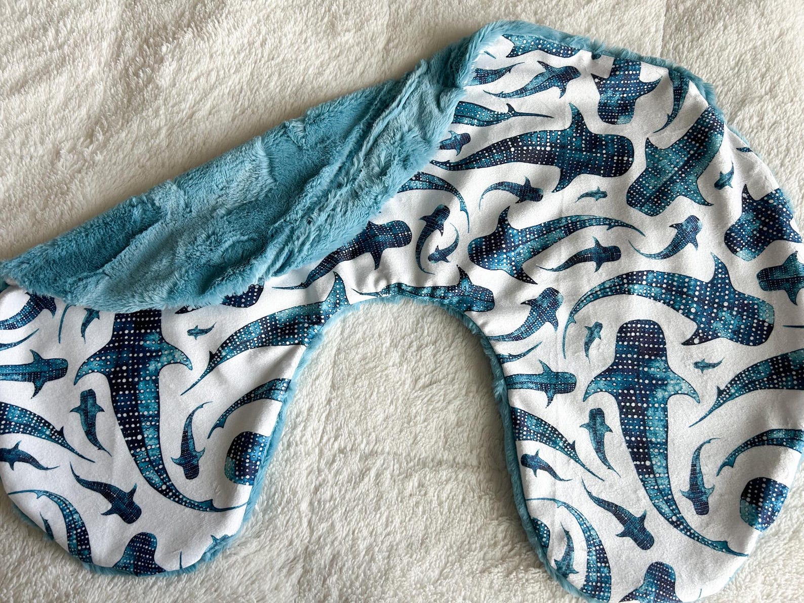 Minky Whale Shark Crib, Surfer Baby Blanket, Beach Baby Crib Blanket ...