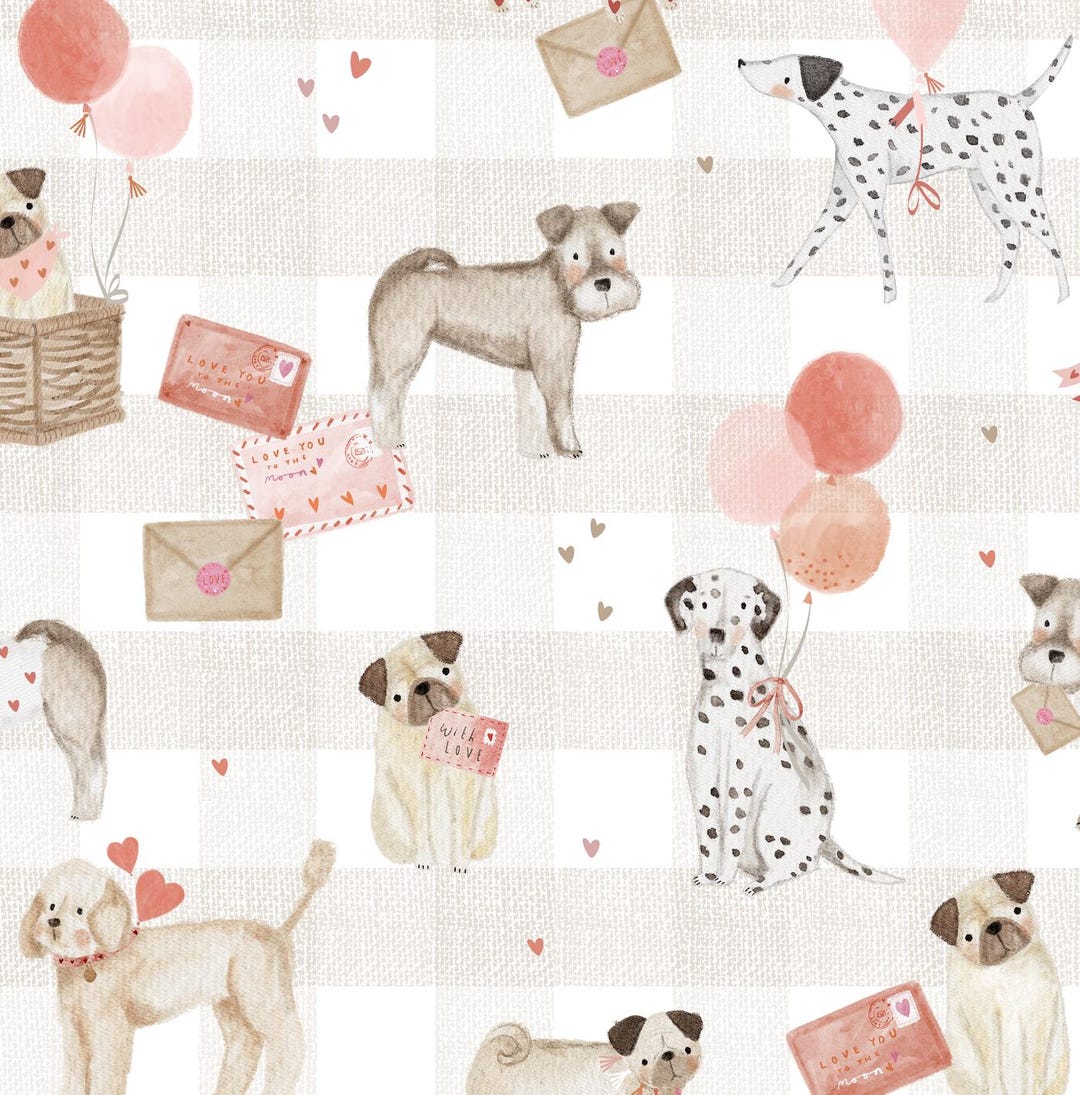 Valentine's Puppy Love Letter Bedding, Newborn Baby, Changing Pad Cover ...