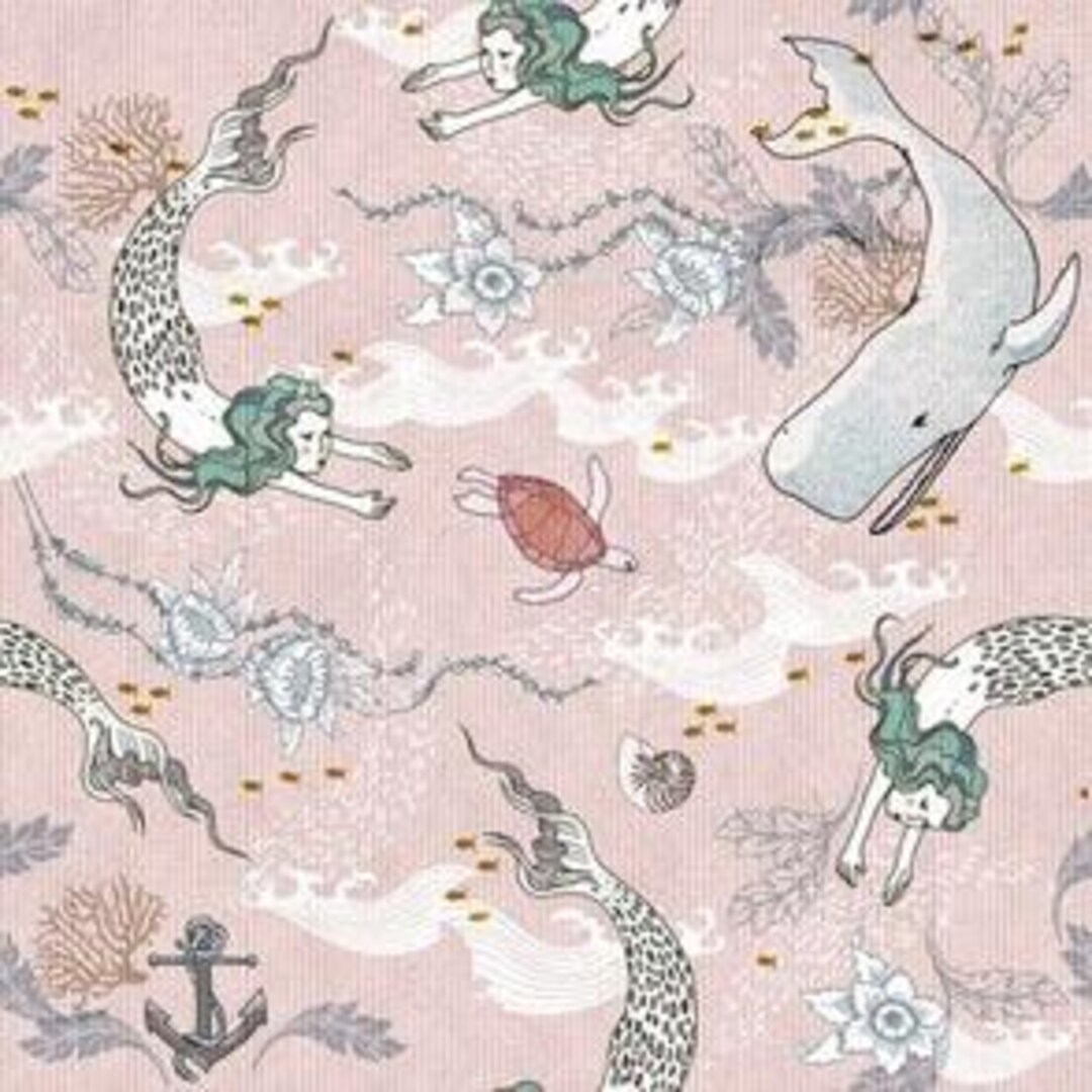 Minky Mermaid off Duty Baby Blanket, Surfer Girl Crib Bedding, Changing ...