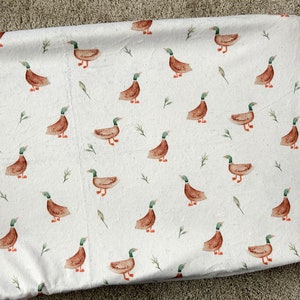 Duck Crib Bedding, Hunting Baby Boy Blanket, Minky Lovey, Muslin ...
